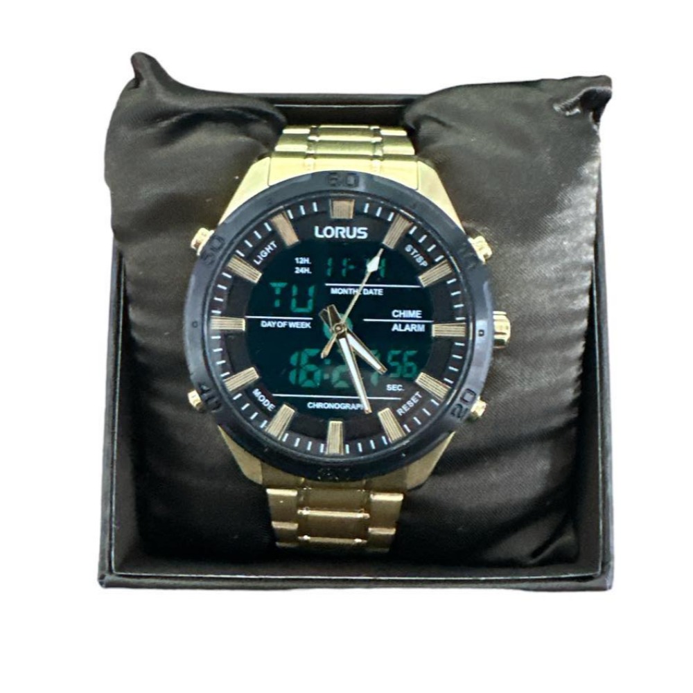 Like New Lorus Men's Chronograph Gold Colour Bracelet Watch - Own4Less